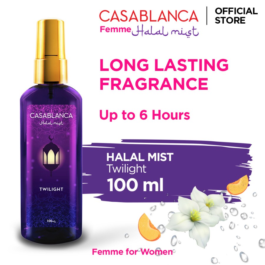Jual Casablanca Halal Mist Twilight (Dark Violet) 100ml Body Spray ...
