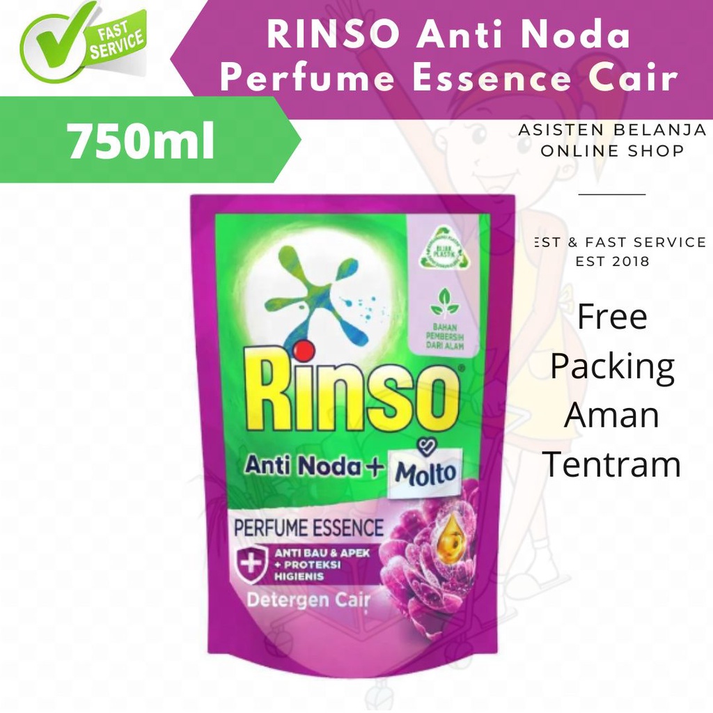 Jual Rinso Deterjen Anti Noda Rinso Cair Molto Rose Fresh Perfume ...