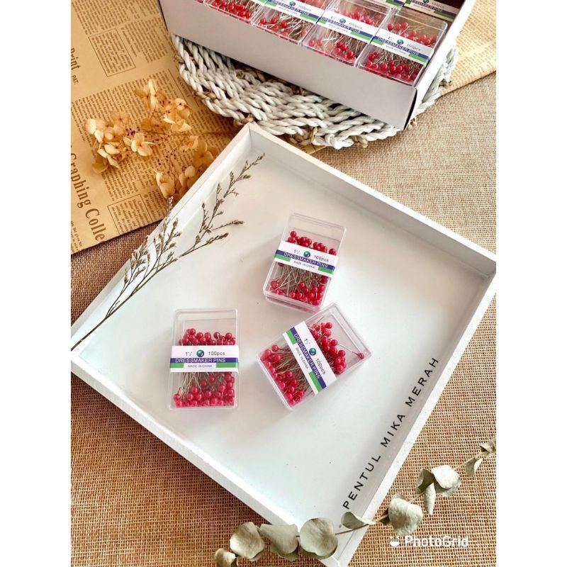 Jual JARUM PENTUL HIJAB WARNA/ JARUM HIJAB MIKA STAINLESS | Shopee ...