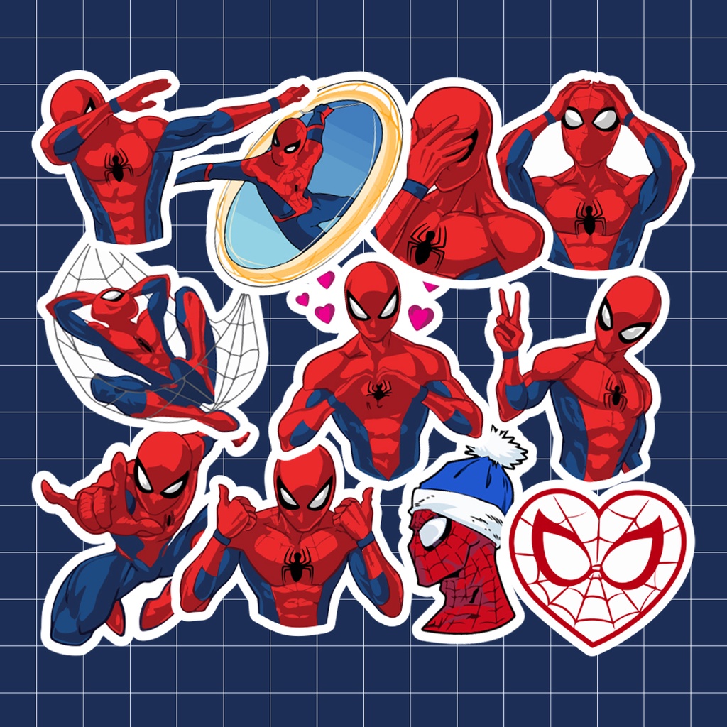 Jual Stiker Spider-Man Spiderman Aesthetic Kartun Lucu Sticker ...