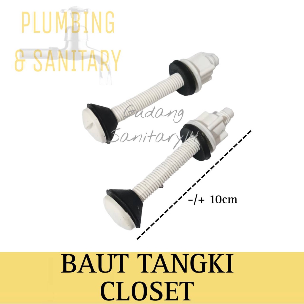 Jual baut tangki closet duduk universal mur baut tengki kloset monoblok ...