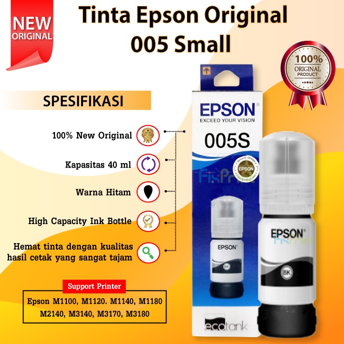 Jual Tinta 005 Small Black Original 40ml Ink Refill Printer Ink Tank ...