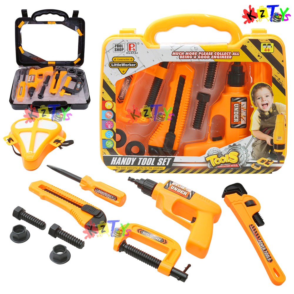 Jual MAINAN TOOL SET HANDY MAINAN EDUKASI PERKAKAS ALAT PERTUKANGAN BOR ...