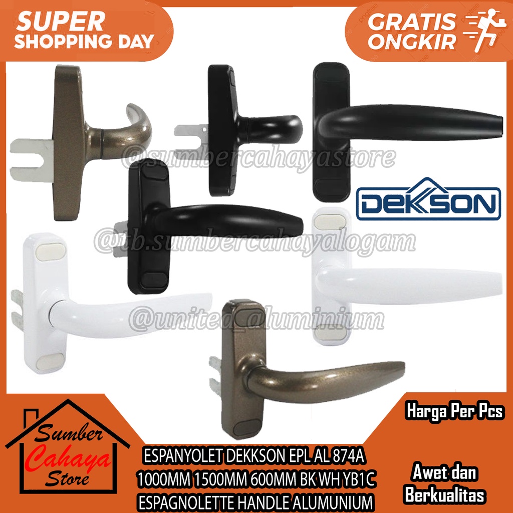 Jual ESPANYOLET DEKKSON EPL AL 874A 1000MM 1500MM 600MM BK WH YB1C SET ...