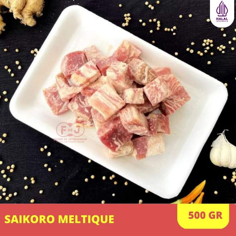 Jual SAIKORO MELTIQUE BEEF 500gr cube steak premium daging kotak sapi ...