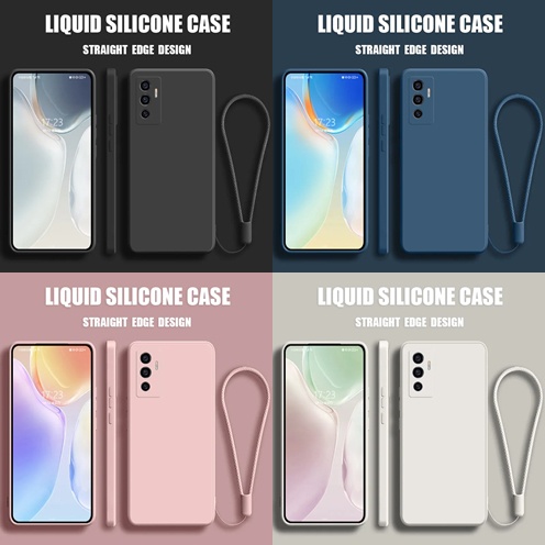 Jual Vivo V23e Soft case Free Tali Lanyard Microfiber Liquid Square ...
