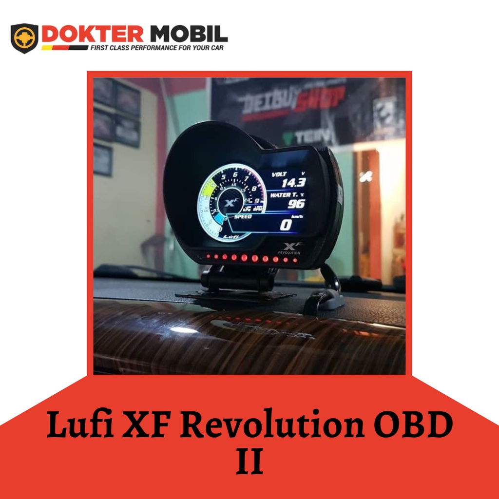 Jual Lufi XF Revolution OBD II OBD2 Multimeter Gauge Display | Shopee ...