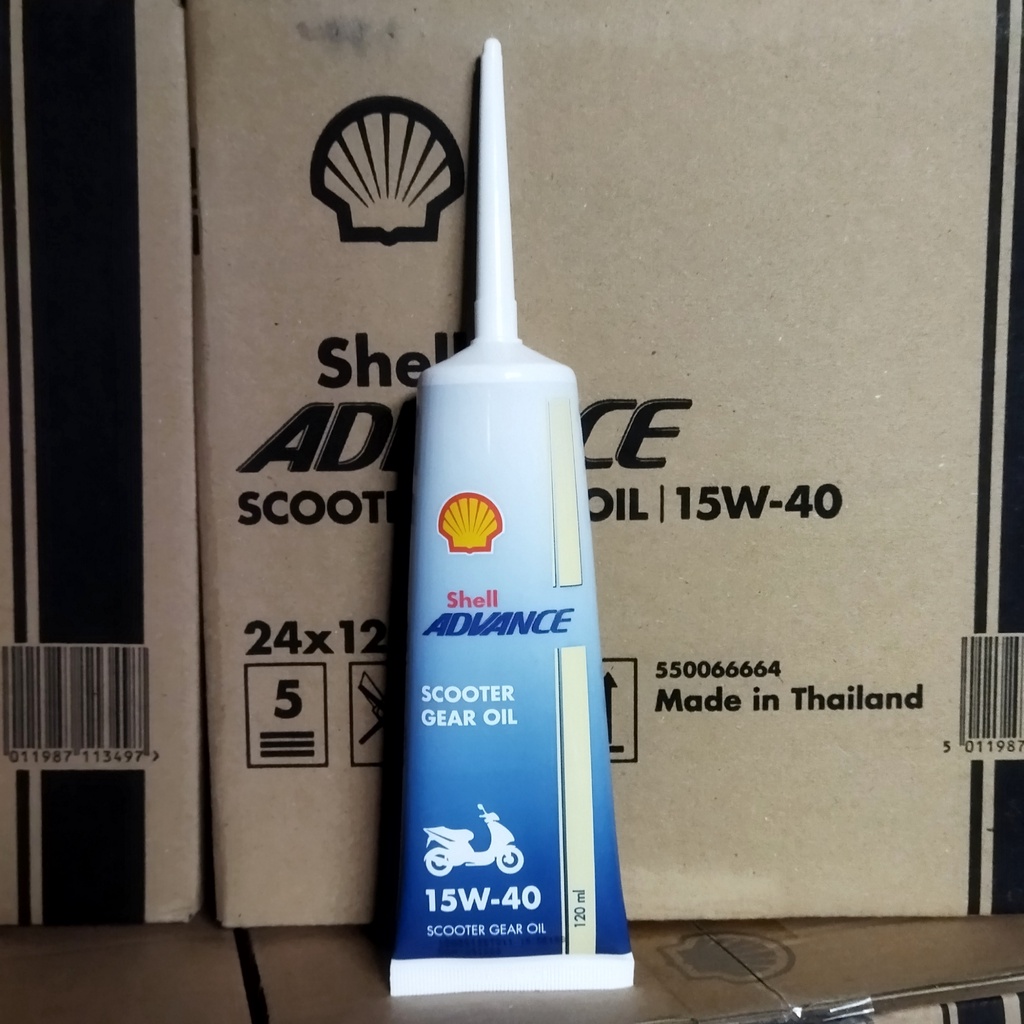 Jual OLI GEAR / GARDAN MOTOR MATIC SHELL ADVANCE GEAR OIL 15W-40 120 ML ...