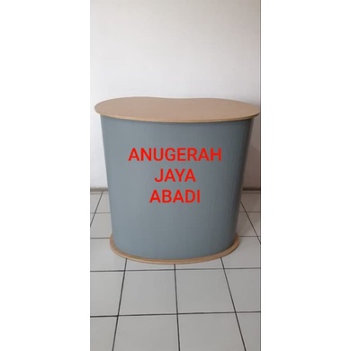 Jual EVENT DESK TANPA CETAK MEJA PROMOSI Poly Counter OVAL / Easy ...