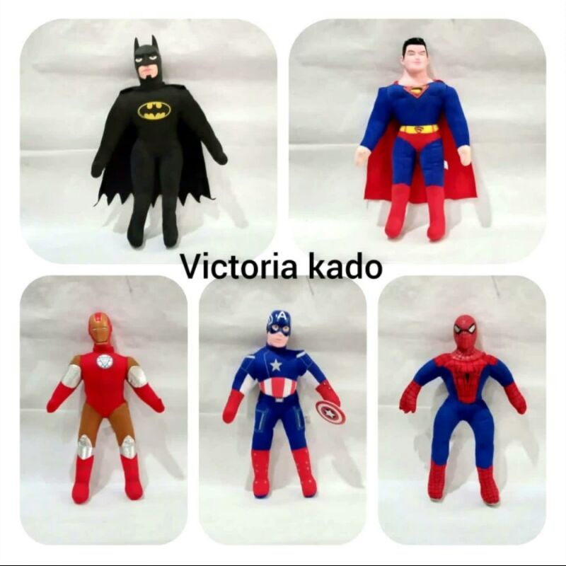 Jual Boneka Avengers Batman Capten Amerika Spiderman Superman Ironman ...