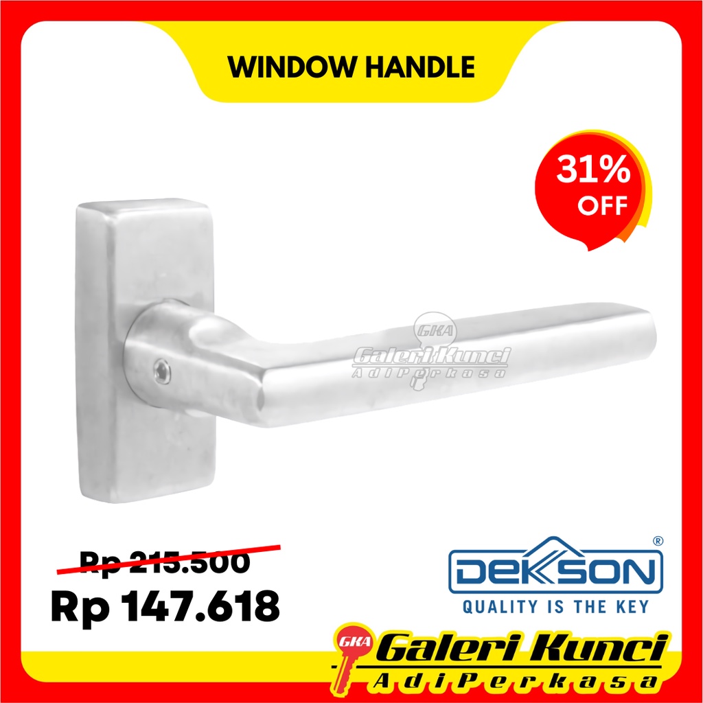 Jual Window Handle Dekson Dekkson WDH 539 SSS Gagang Jendela Espanyolet ...