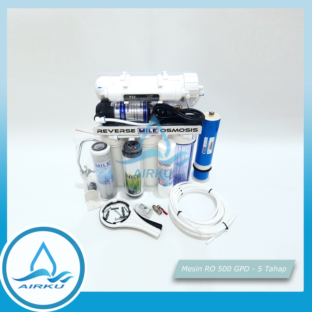 Jual Mesin RO 500 GPD 5 Tahap - Reserve Osmosis 500 GPD Undersink ...