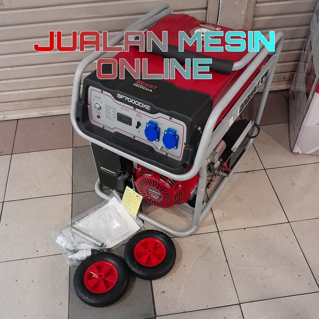 Jual Genset Honda 5000 5500 watt Beast SF7000DXE | Shopee Indonesia
