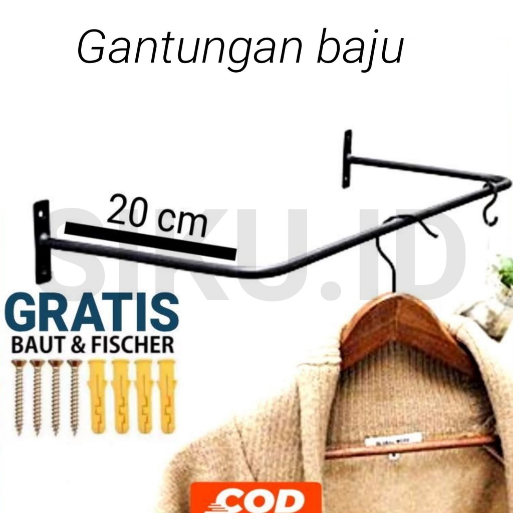 Jual castok gantungan baju / GANTUNGAN HANDUK / gantungan baju / rak ...