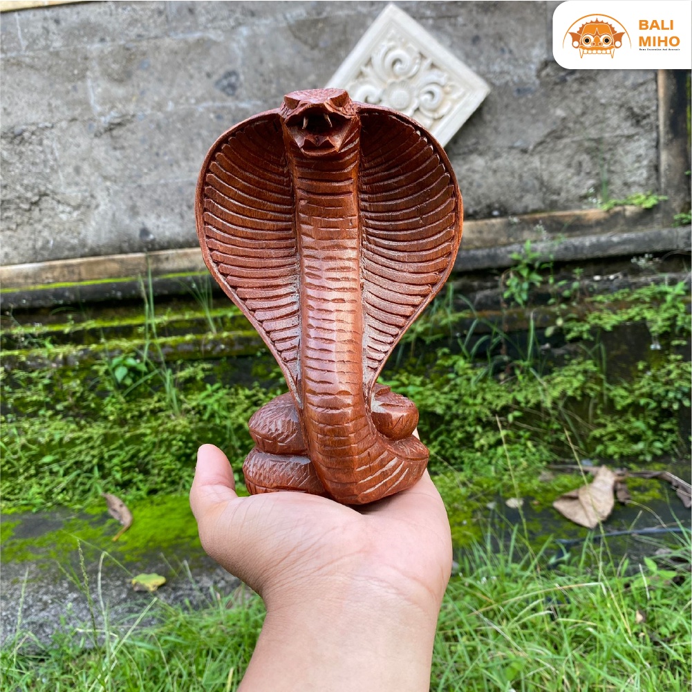 Jual Patung Ular Cobra Kayu - Patung Kobra - Patung Ular Kayu - Patung ...