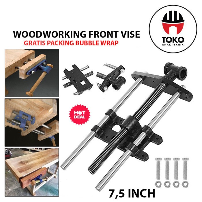Jual Besttools Front Vise 7,5Inch / Clamp Meja Workbench Vise ...