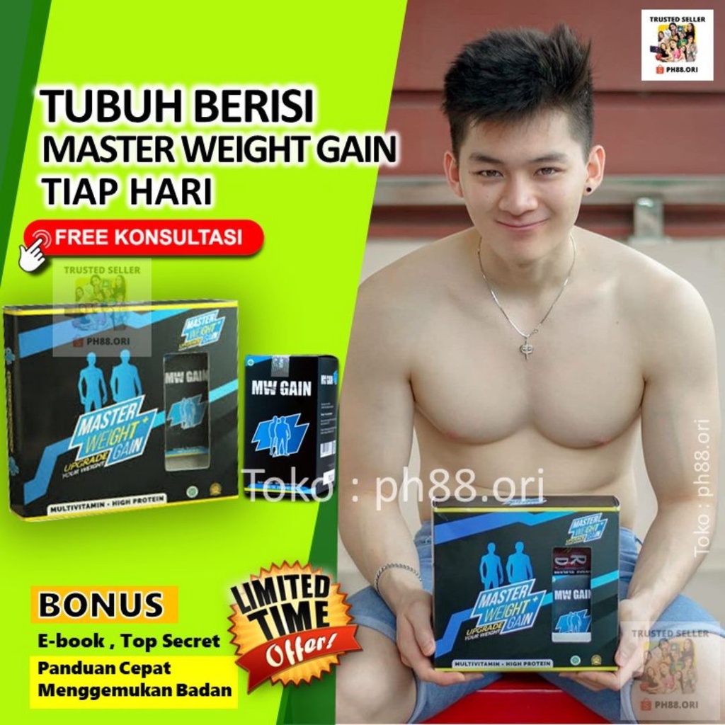 Jual Master Weight Gain Official Obat Penggemuk Penambah Nafsu Makan ...