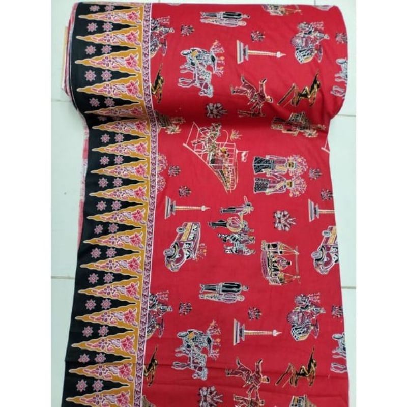 Jual New Batik Motif Ondel-ondel Sripamiluta ningrat. Bahan Kain Batik ...