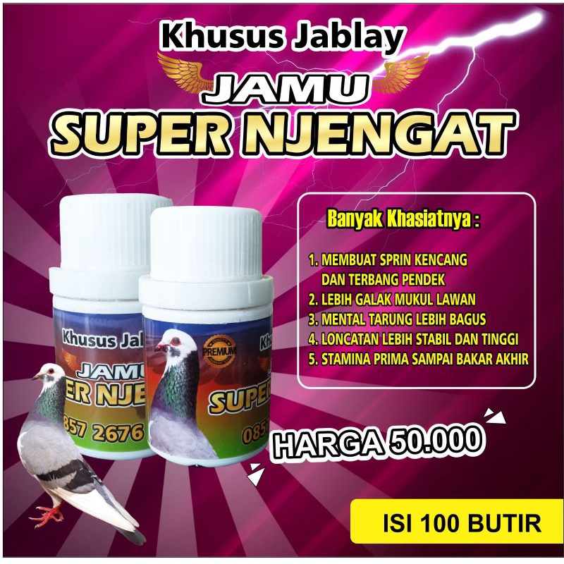 Jual JAMU MERPATI KUSUS BALAP | Shopee Indonesia