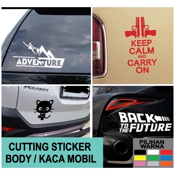Jual Stiker Sticker Kaca Body Mobil Lucu Unik Cutting Adventure ...