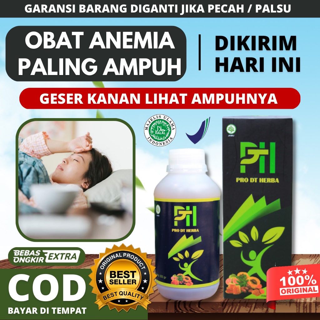 Jual Pro DT Herba Obat Anemia Yang Ampuh, Penambah HB Darah, Kurang ...