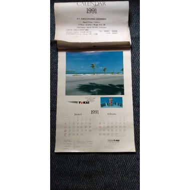 Jual Kalender thn. 1991 - Tema Pemandangan | Shopee Indonesia