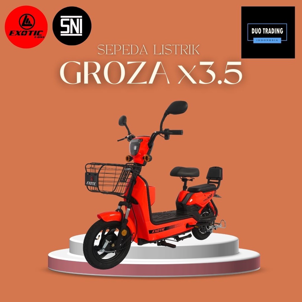 Jual Sepeda Motor Listrik Groza X3.5 Groza X 3 5 GROZA X 3.5 PACIFIC EXOTIC | Shopee Indonesia