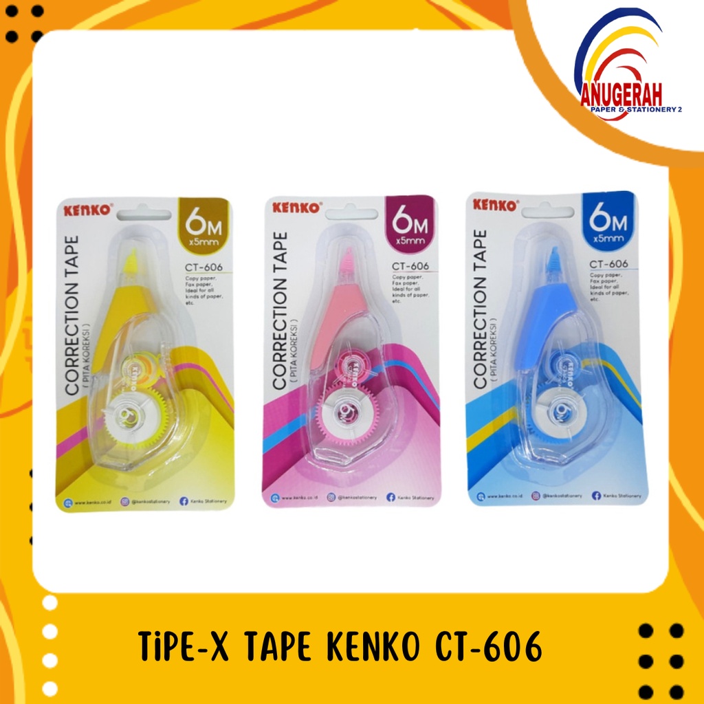 Jual KENKO CT-606 CORR TAPE (PCS) | Shopee Indonesia