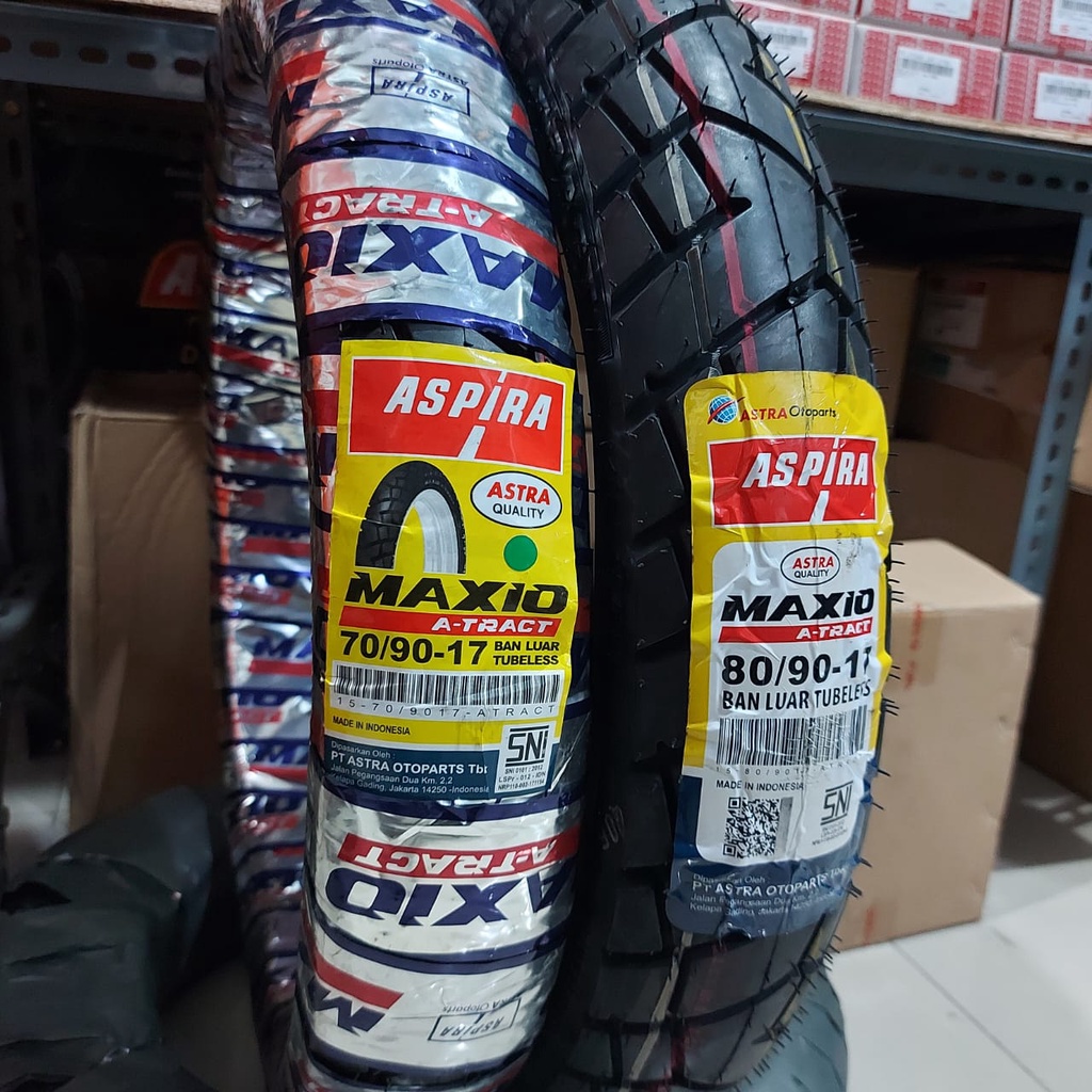 Jual Ban Aspira Maxio A-tract Ring 17 Tubeless Bonus Pentil | Shopee Indonesia