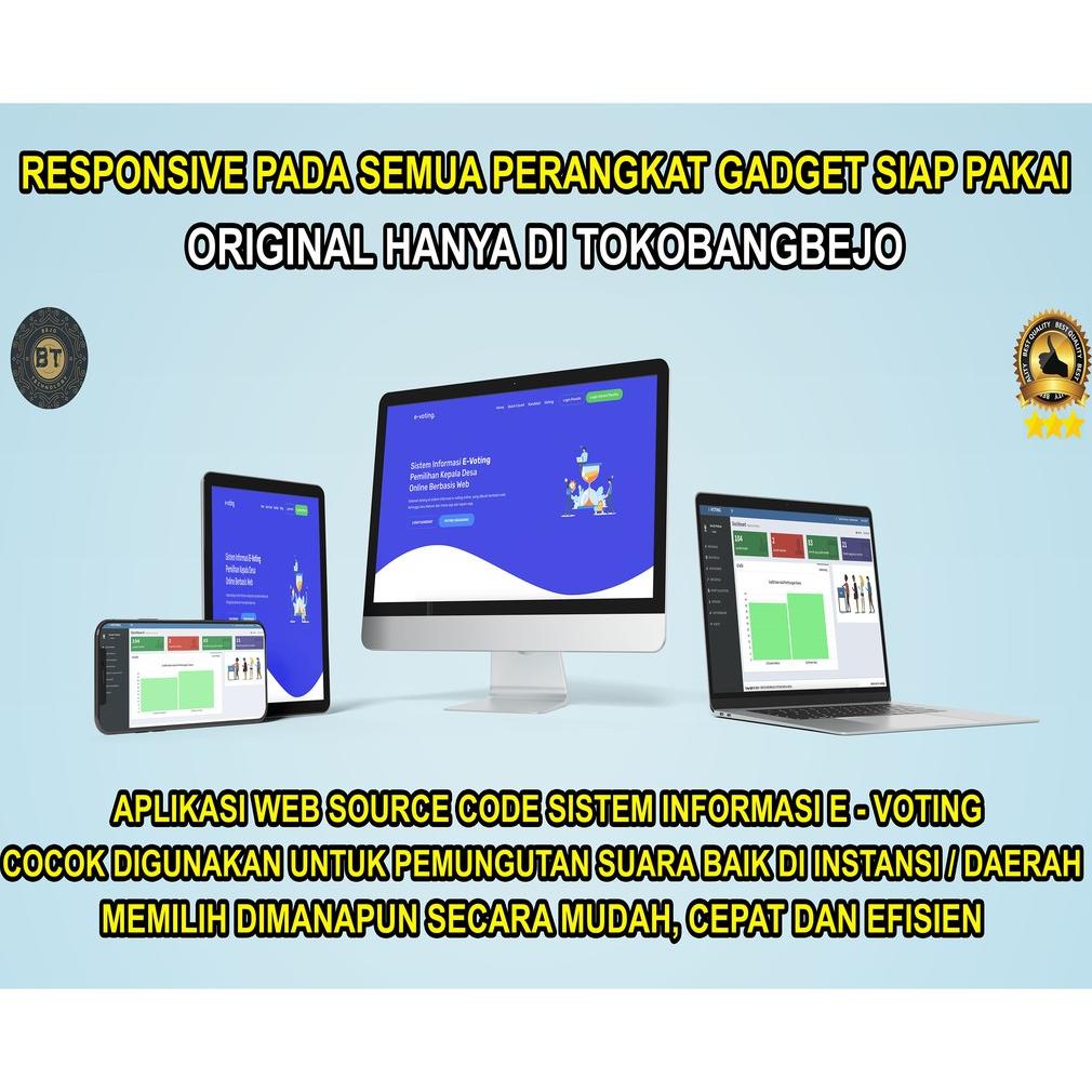 Jual Aplikasi Web Source Code Sistem Informasi E Voting Berbasis Web Php 7 Native Dan Mysqli