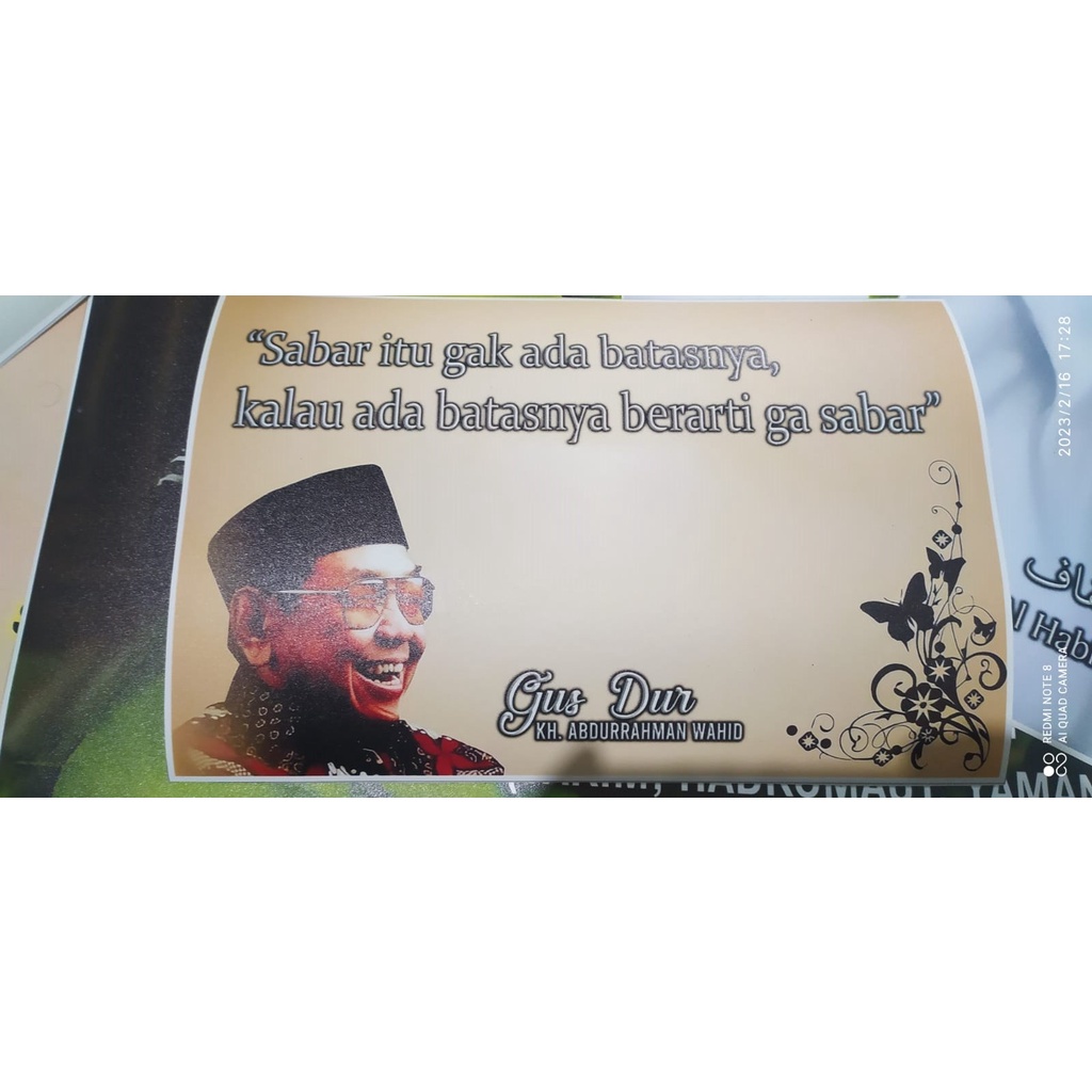 Jual READY POSTER KATA MUTIARA GUS DUR - 2, ukuran 40x60cm, BAHAN ...