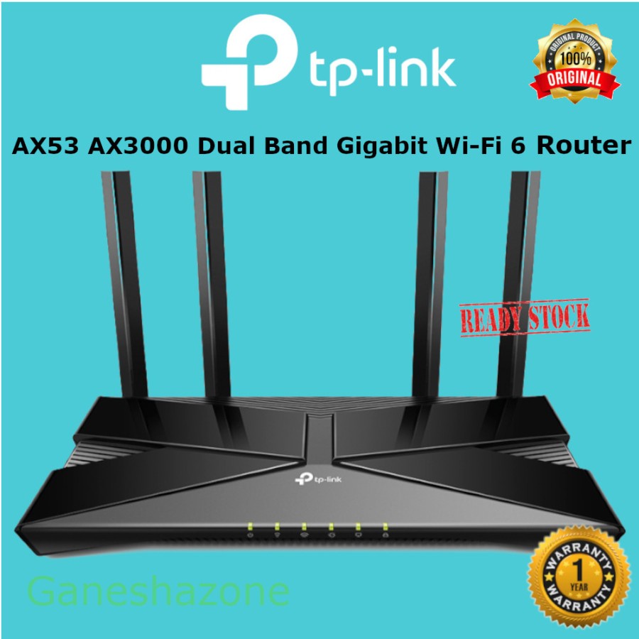 Jual TP-Link Archer AX53 AX3000 Dual Band Gigabit Wi-Fi 6 Router | Shopee Indonesia