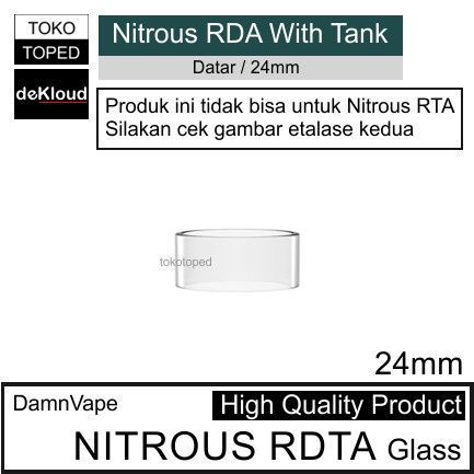 Jual NITROUS RDA With TANK Replacement Glass | RDTA 24mm | kaca tabung ...