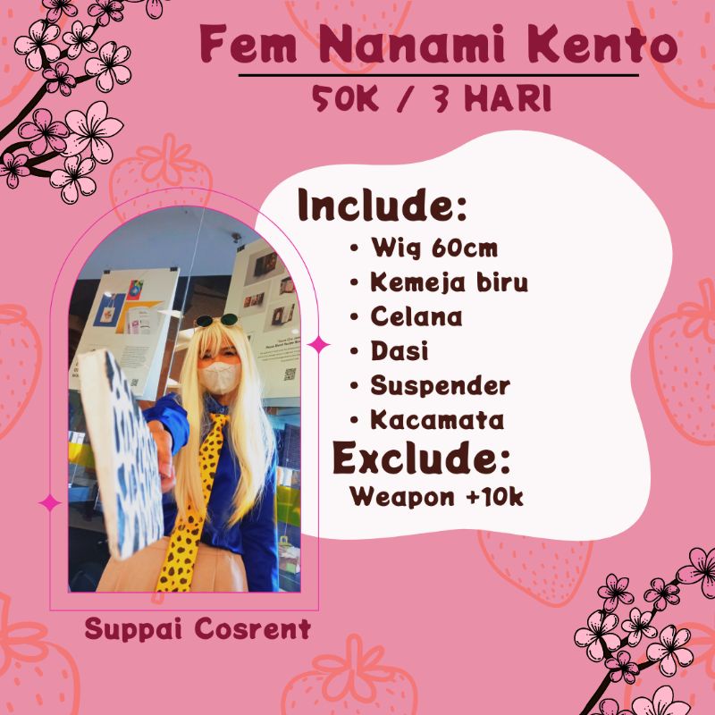 Jual Nanami Kento Female version (RENTAL) [BACA DESKRIPSI] | Shopee ...