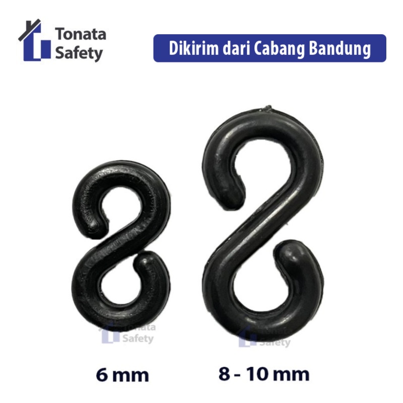 Jual Letter S Plastic Chain / Pengait Rantai Plastik / Plastic Hook ...
