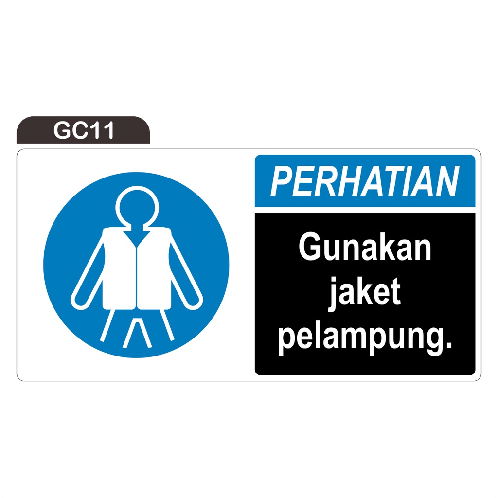 Jual RAMBU GUNAKAN JAKET PELAMPUNG (STICKER ONLY) | Shopee Indonesia