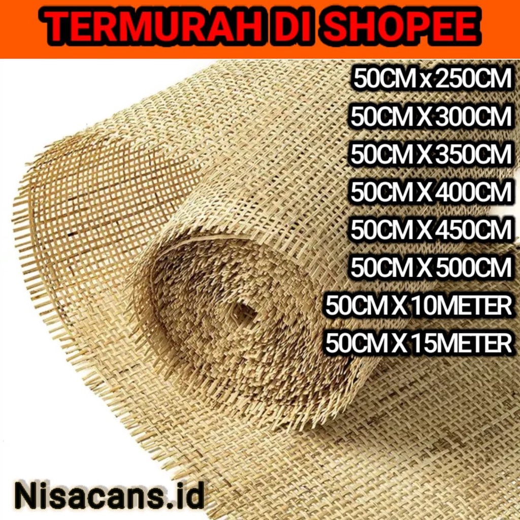 Jual ROTAN - ANYAMAN ROTAN LEMBARAN SQUARE/ROTAN WEBBING MOTIF KOTAK ...