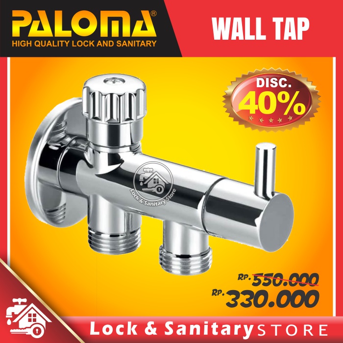 Jual Stop Kran PALOMA FCP 1878 Kran Stop Cabang Toilet Kran Jet Shower ...