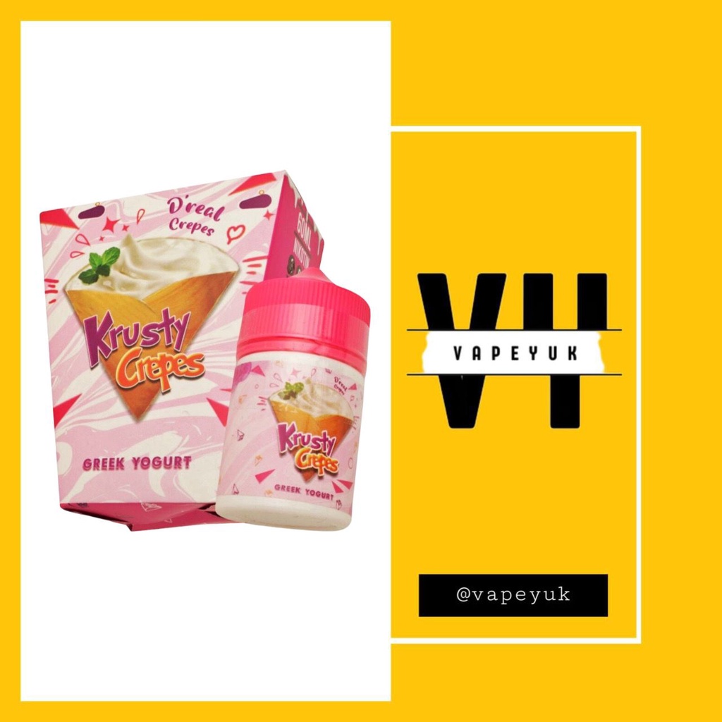 Jual Krusty Crepes V3 Greek Yogurt 60ml | Shopee Indonesia