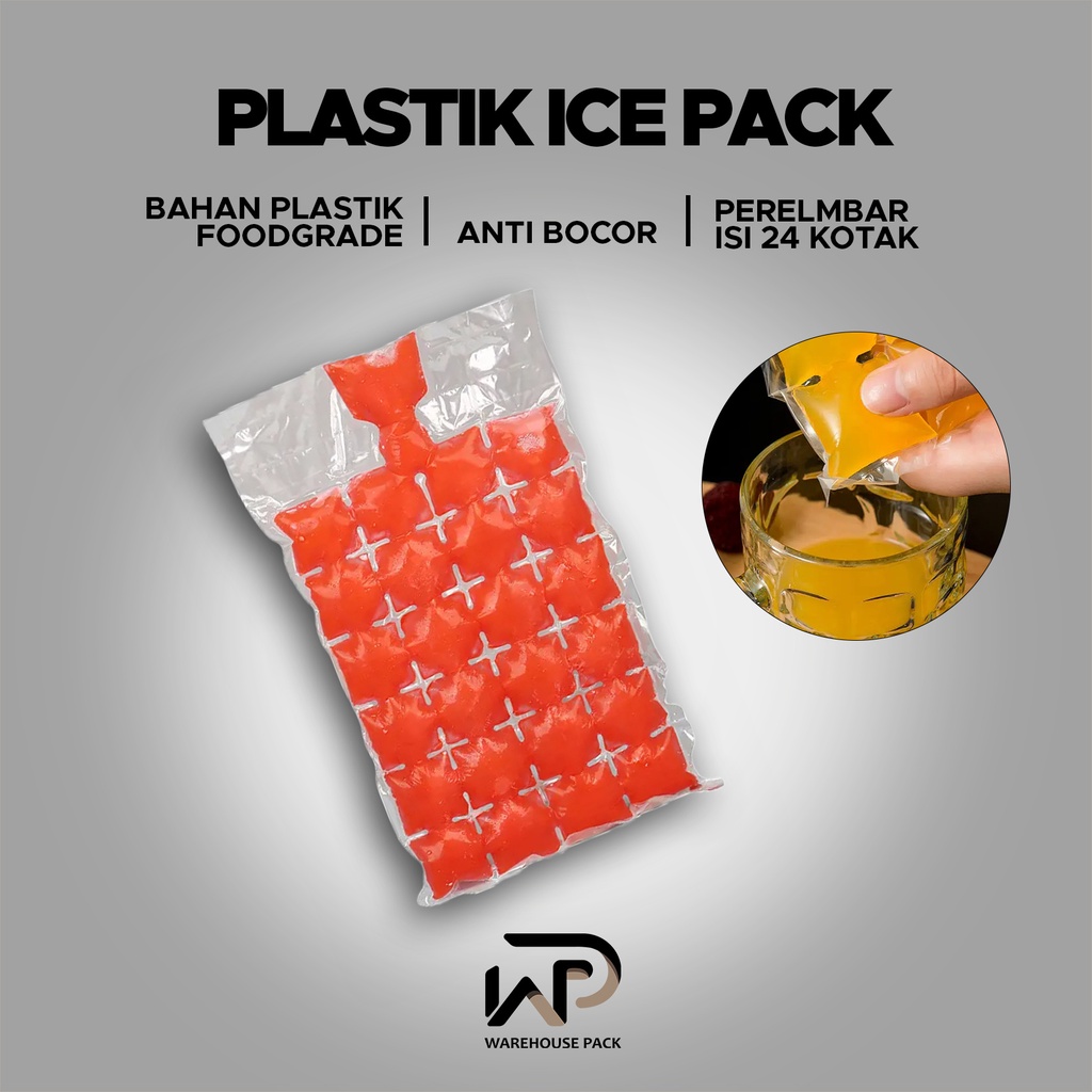 Jual ( 10 Pcs ) Plastik Ice pack | Plastic Ice Pack Isi 24 Kotak Kecil ...