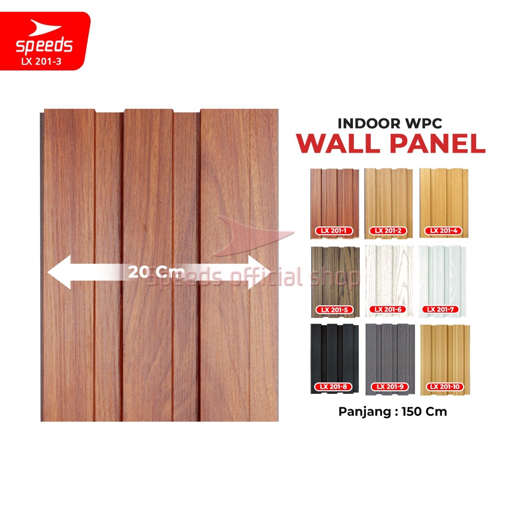 Jual SPEEDS WPC Wood Panel Wallpanel Panel Wood 3D Hiasan Wall Panel ...