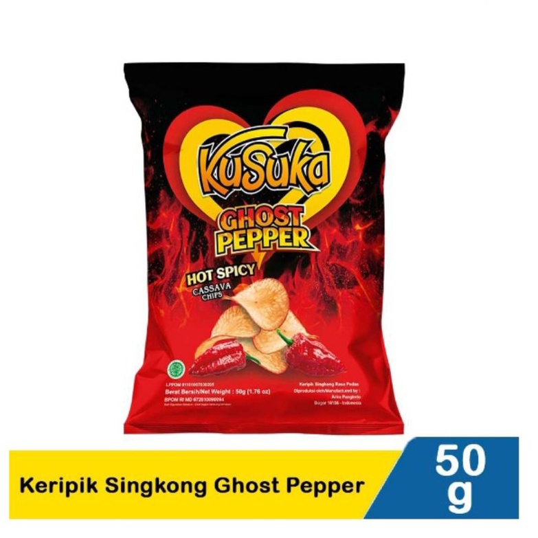 Jual Kusuka Kripik Singkong / Talas 60gr - Keripik Rumput Laut / Keju / Ayam Lada Hitam / Pedas ...