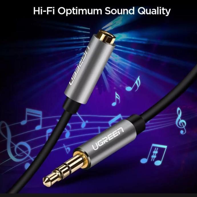 Jual ugreen kabel audio 3.5mm male to female extension aux jack 5m 5 meter | Shopee Indonesia