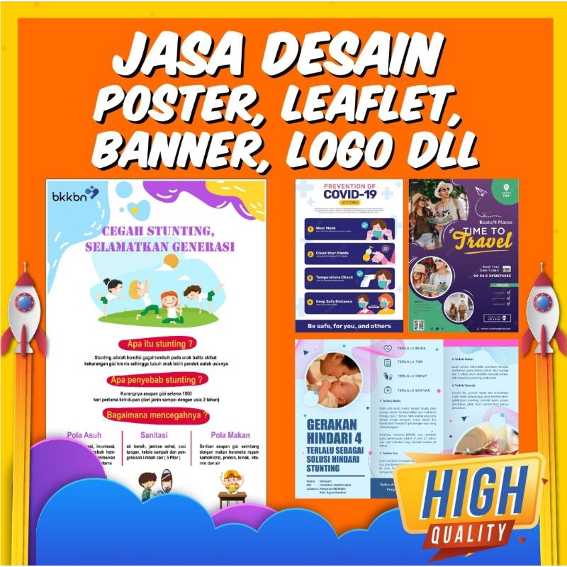 Jual Jasa Desain Poster | Logo | Leaflet | Banner | Brosur | Menu | Cv , dll | Shopee Indonesia