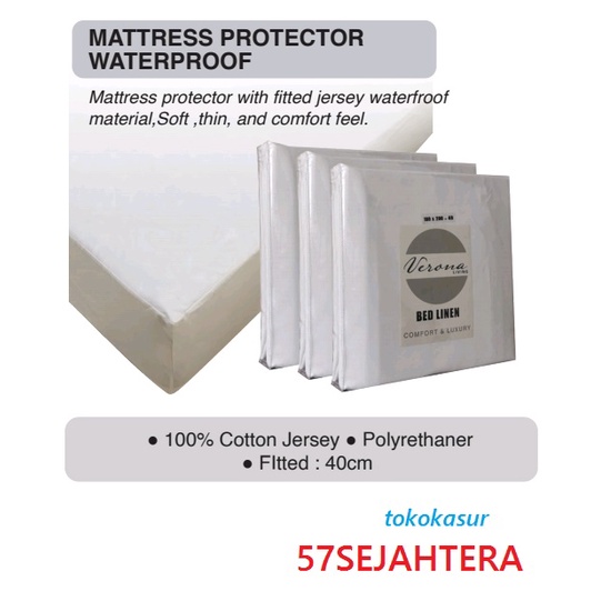 Jual Pelindung Kasur / Matras - Mattress Protector Waterproof Fitted 40 ...