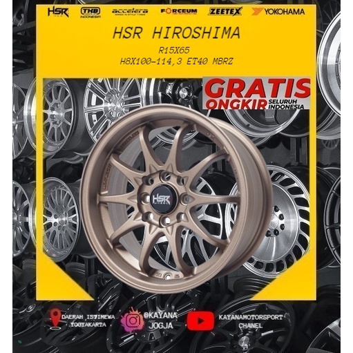 Jual Velg Mobil Honda Brio,Karimun,Swift,Wagon R HSR Tipe Hiroshima ...