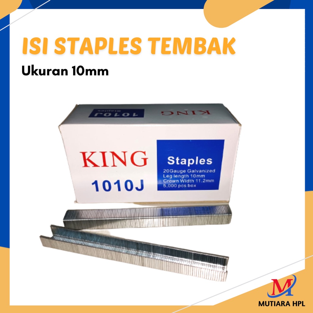 Jual Isi Staples Tembak KING 1010J / Paku Staples 10MM | Shopee Indonesia