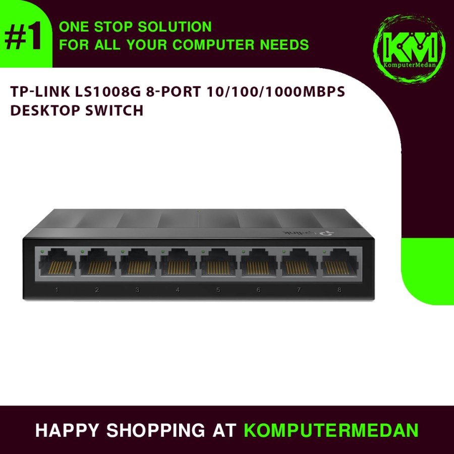Jual TP-LINK LS1008G 8 port 10/100/1000mbps desktop switch | Shopee ...