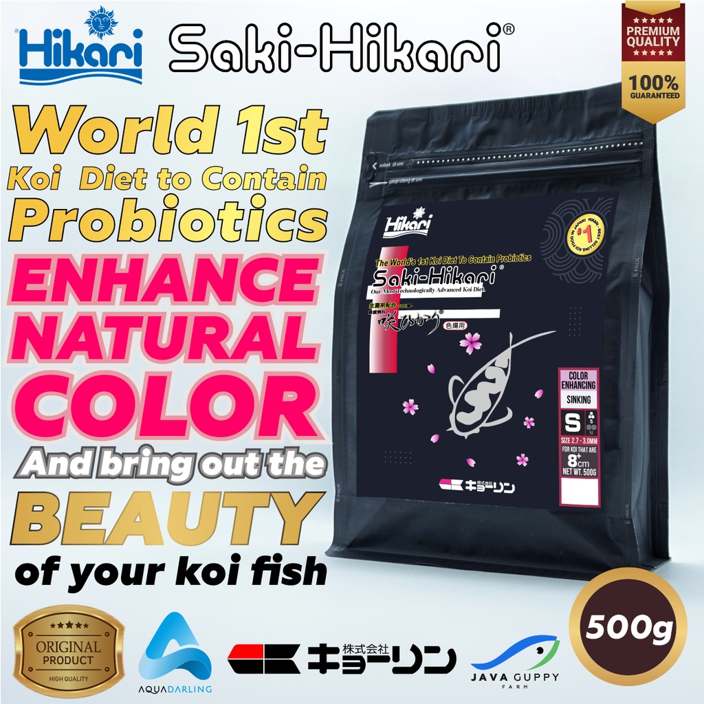 Jual Saki Hikari Color Enhancing Sinking Size S / L - 500 gram | Shopee ...