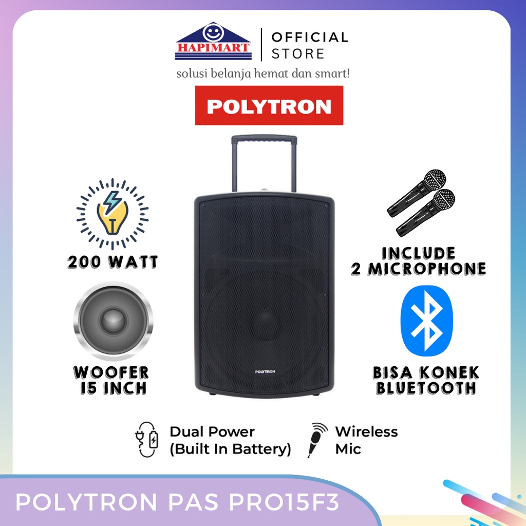 Jual SPEAKER POLYTRON PAS PRO15FF3 Speaker Untuk Acara Outdoor/Indoor ...